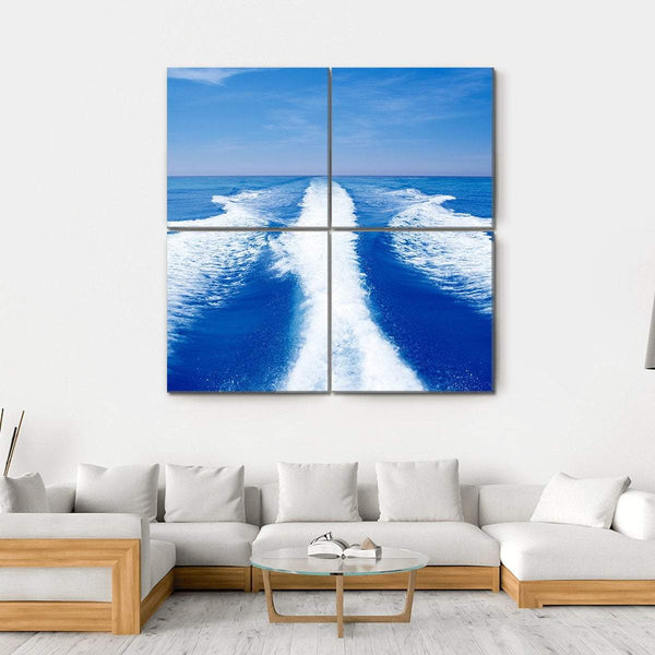 Boat Wake Prop Wash Canvas Wall Art - Tiaracle