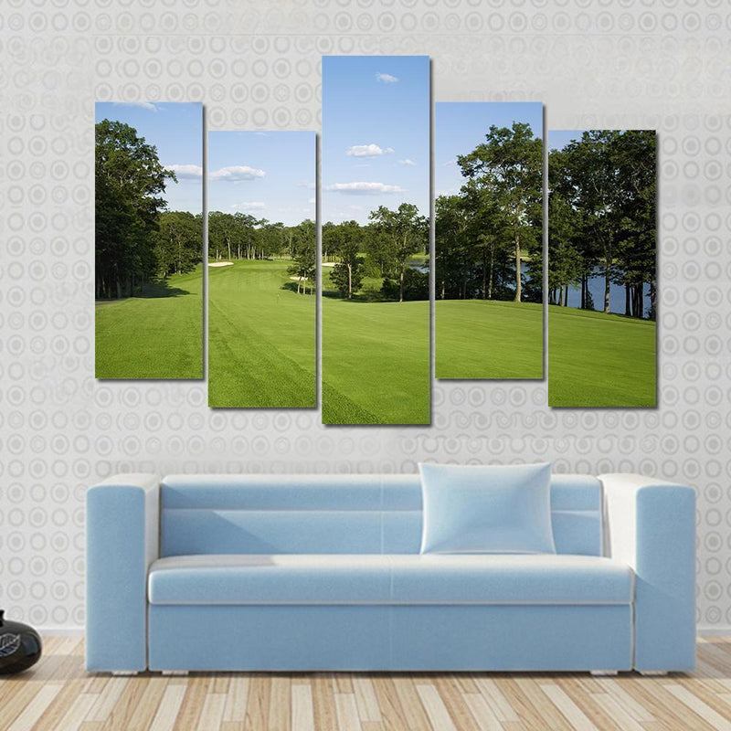 Golf Fairway Canvas Wall Art - Tiaracle