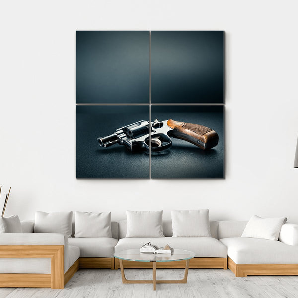 Gun With Bullet Shells Canvas Wall Art - Tiaracle