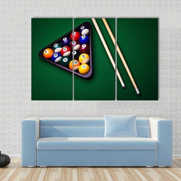 Snooker Table Canvas Wall Art - Tiaracle
