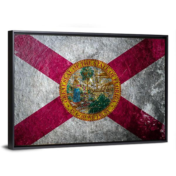 State Flag Of Florida Canvas Wall Art - Tiaracle
