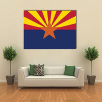 State Of Arizona Flag Canvas Wall Art - Tiaracle