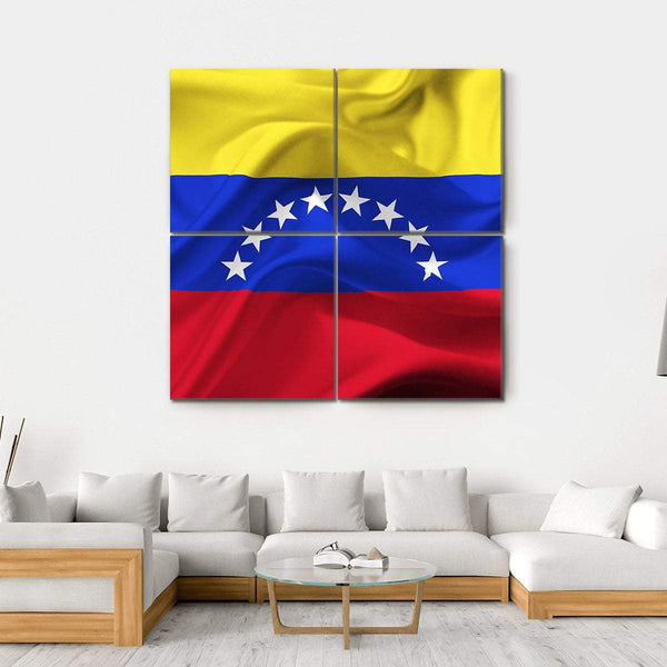 Venezuela Waving Flag Canvas Wall Art - Tiaracle
