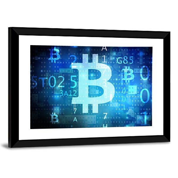 View Of Bitcoin Canvas Wall Art - Tiaracle