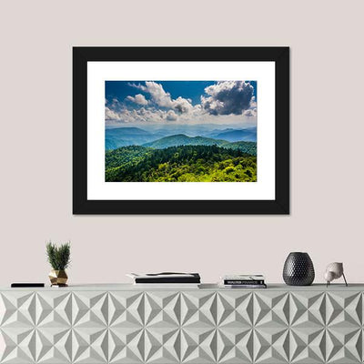 The Blue Ridge Mountains Canvas Wall Art - Tiaracle