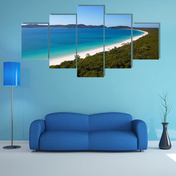 Whitehaven Beach View Canvas Wall Art - Tiaracle